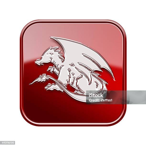 Dragon 별자리 아이콘크기 빨간색 흰색 배경의 격리됨에 중국에 대한 스톡 사진 및 기타 이미지 중국 중국 문화 중국