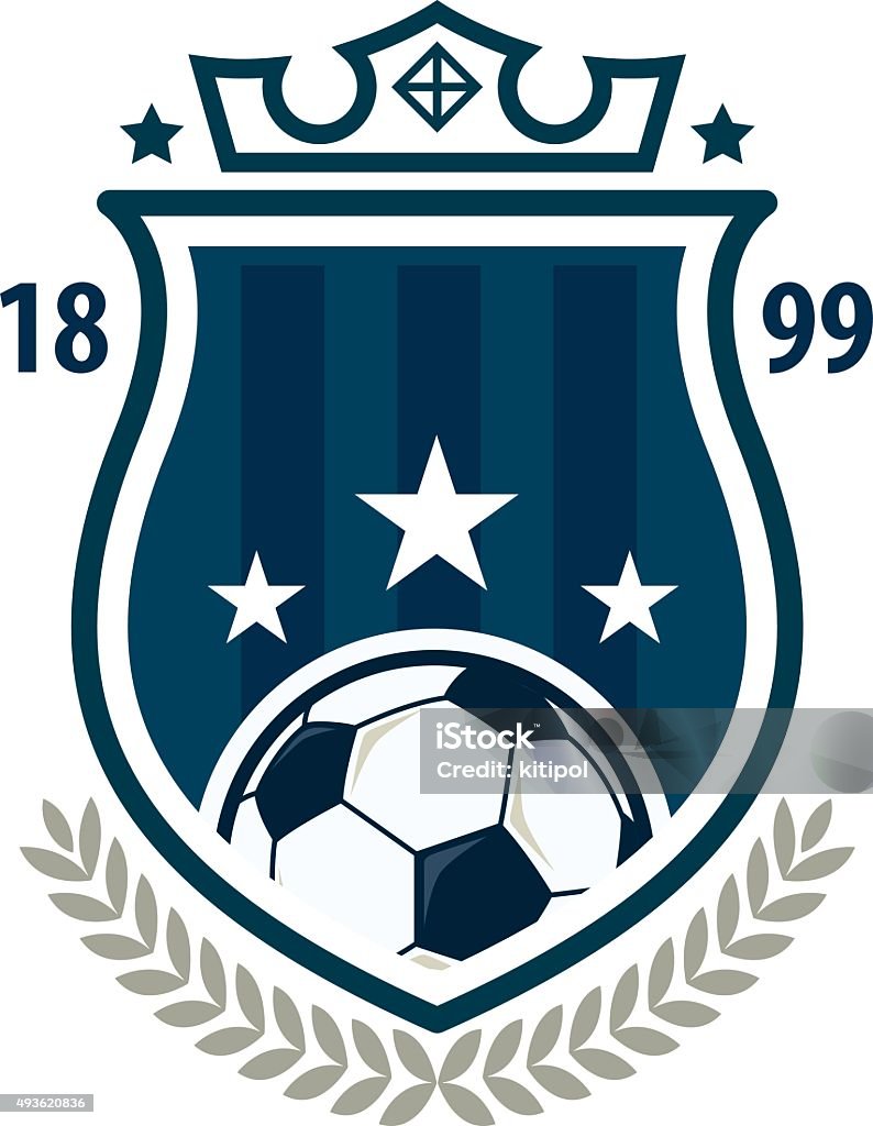 Blason Logo Design Modèle Vecteur Illuatrat Équipe De Football Vecteurs