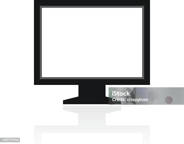 Moniteur Dordinateur Icône Sur Fond Blanc Primeseries Vecteurs Libres