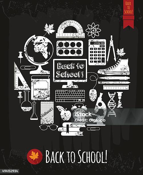 Back To School 일러스트 2015년에 대한 스톡 벡터 아트 및 기타 이미지 2015년 가을 각도기 Istock