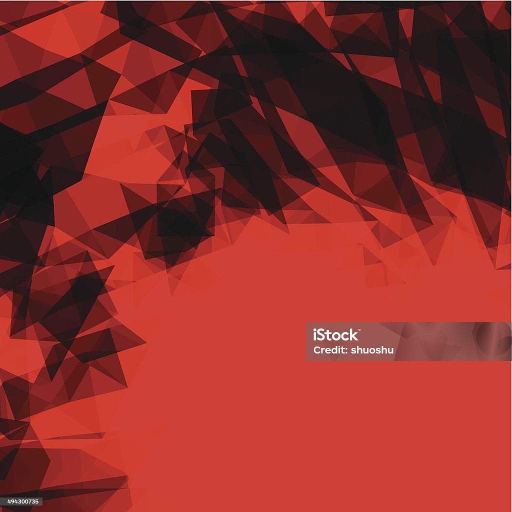 Abstract Red Transparency Shape Background Stock Illustration