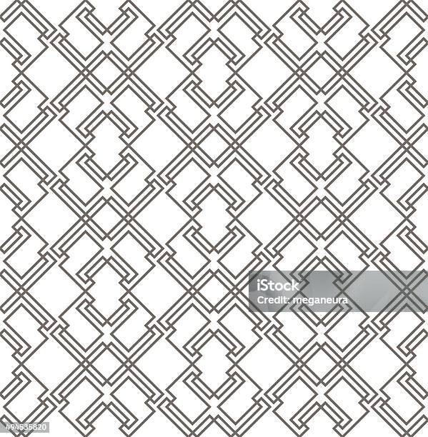 Geometris Abstrak Pola Mulus Latar Belakang Motif Linear Desain