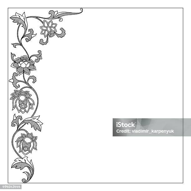 Vector Vintage Border Frame向量圖形及更多藏書標籤圖片 藏書標籤 2015年 切片 Istock