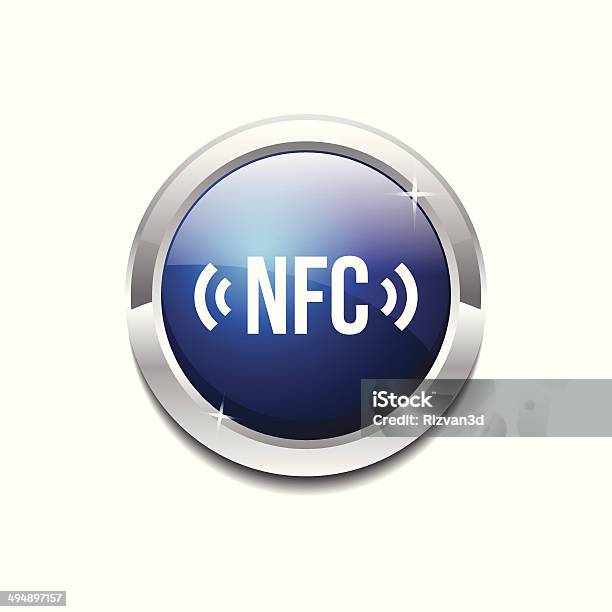 Nfc 작은창자 벡터 블루 웹 아이콘크기 버튼 0명에 대한 스톡 벡터 아트 및 기타 이미지 0명 곡선 근거리 무선 통신