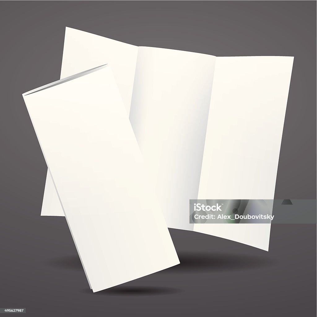 Blank Vector White Tri Fold Brochure Template Stock Illustration ... Blank Vector White Tri Fold Brochure Template Stock Illustration ...