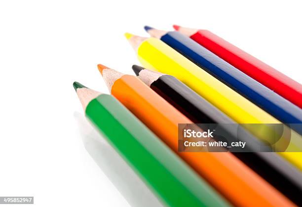 Enam Pensil Berwarna Foto Stok Unduh Gambar Sekarang Fotografi