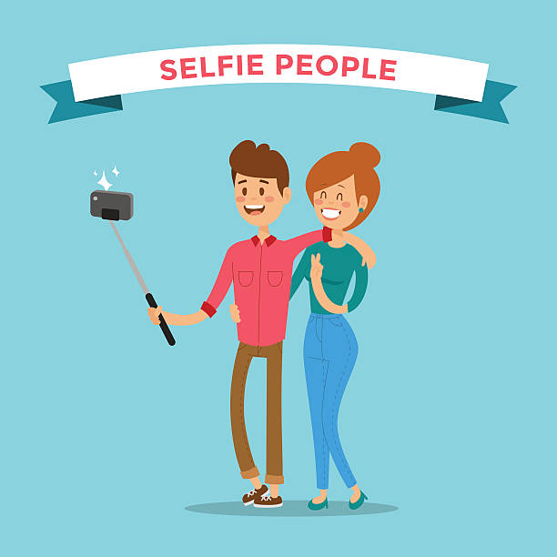 40 Man Looking Into Camera Selfie Illustrations Royalty Free Vector