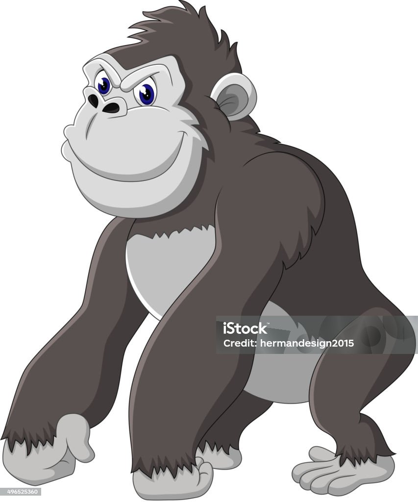 Kartun Gorila Lucu Ilustrasi Stok Unduh Gambar Sekarang Afeksi