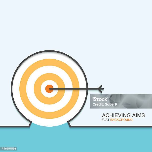 Vector Outline Flat Design Of Achieving Aims Stock Illustration ... Vector Outline Flat Design Of Achieving Aims Stock Illustration ...