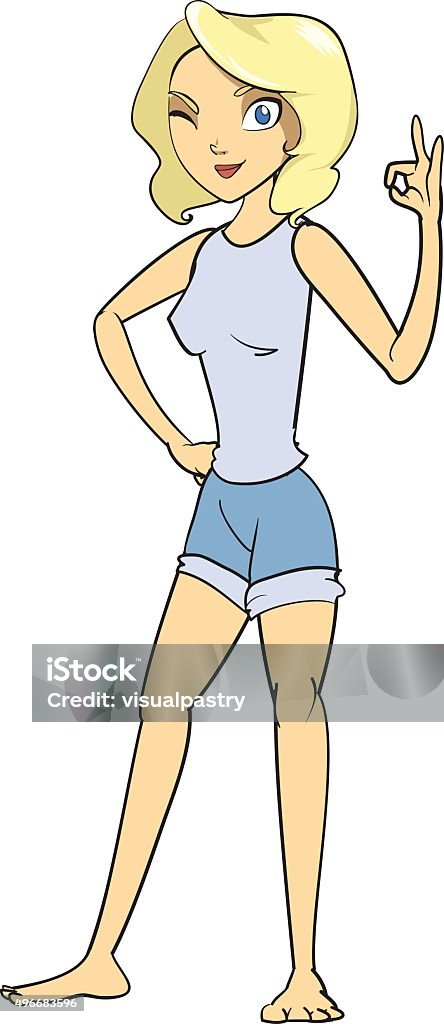 Winking Is A Flirty Gesture Stock Illustration Download Image Now