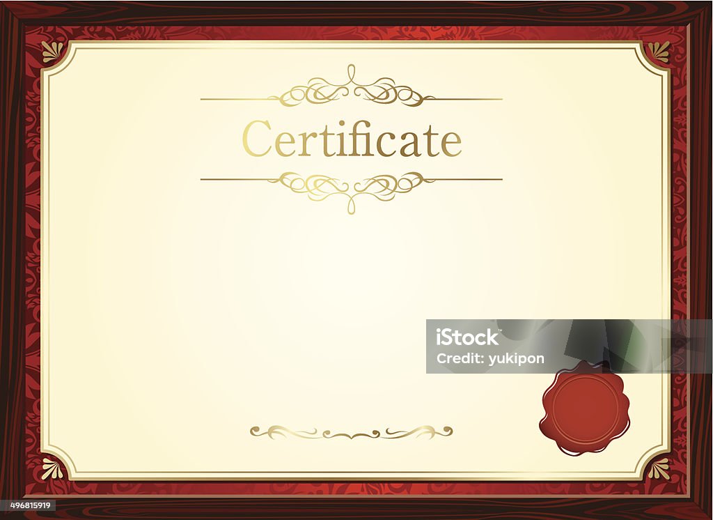 Retro Frame Certificate Template Vector向量圖形及更多優惠券圖片 優惠券 工藝雜物 式樣