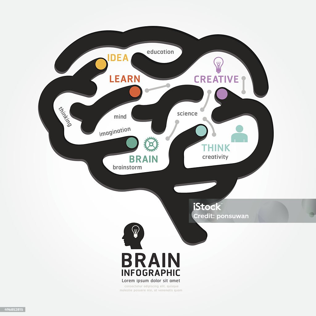 Infographics Vector Brain Design Diagram Line Style Template Stock ... Infographics Vector Brain Design Diagram Line Style Template Stock ...