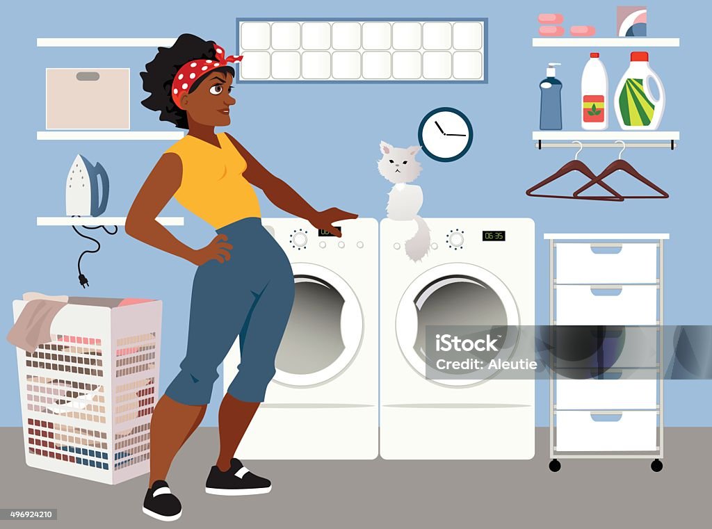 Laundry Day Stock Illustration Download Image Now Lifestyles
