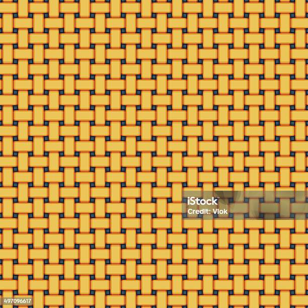 Braided Pattern Seamless Background Of Wicker Lines Stock Illustration