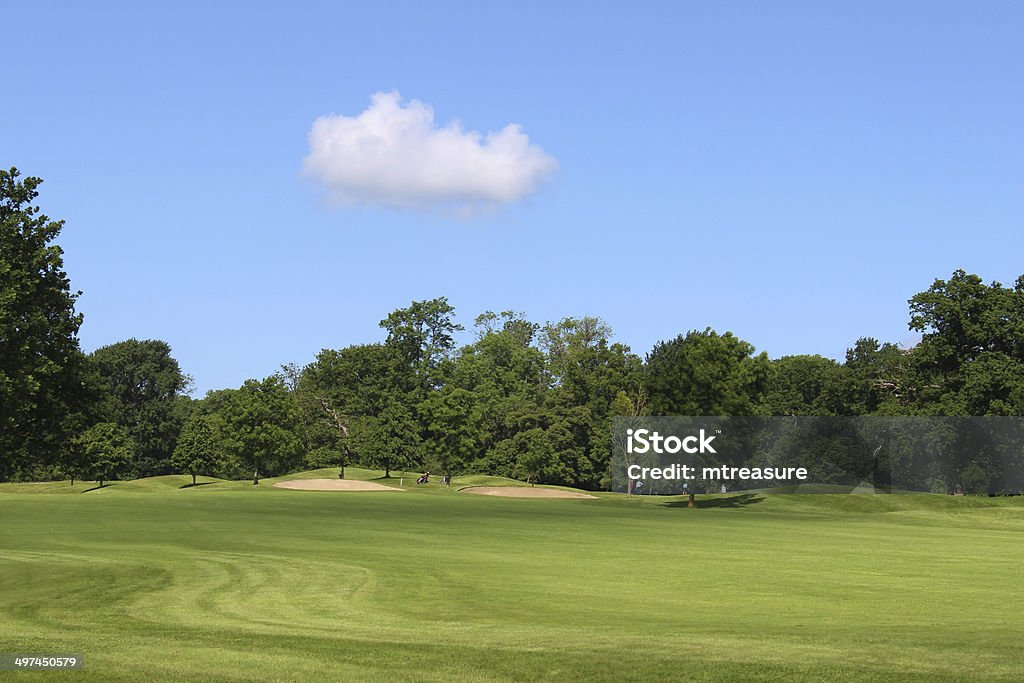 Lapangan Golf Dengan Rumput Hijau Pohon Bunker Berpasir Bahaya Langit ... Lapangan Golf Dengan Rumput Hijau Pohon Bunker Berpasir Bahaya Langit ...