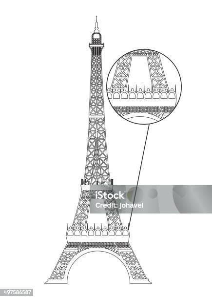 Eiffel Tower 건축에 대한 스톡 벡터 아트 및 기타 이미지 건축 관광객 국제 관광명소 Istock