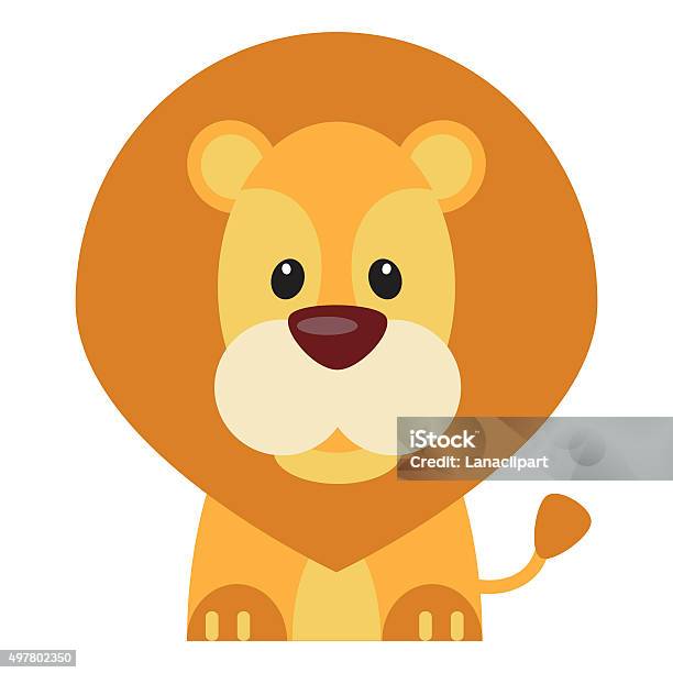 Lion 벡터 일러스트 사자에 대한 스톡 벡터 아트 및 기타 이미지 사자 귀여운 컷아웃 Istock