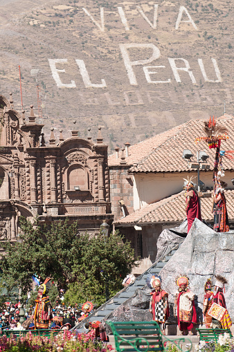 Inti Raymi Festival 종교 및 전통 잉카 쿠스코 페류 Inti Raymi Festival에 대한 스톡 사진 및