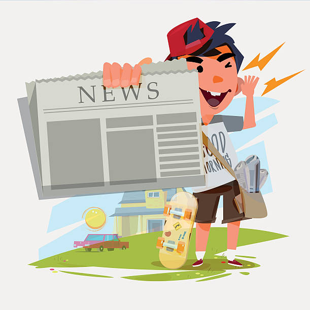 [90] Paper boy Clipart Vector PNG , SVG, EPS, PSD, AI