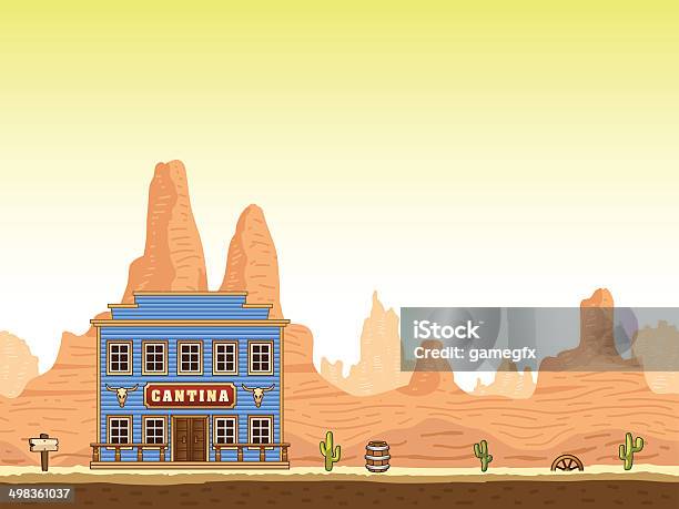 Wild Old West Canyon Background With Cantina Stok Vektör Sanatı & ABD ... Wild Old West Canyon Background With Cantina Stok Vektör Sanatı & ABD ...