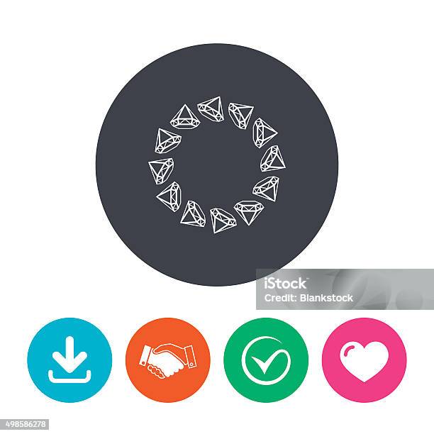 Jewelry 팻말 아이콘크기 다이아몬드 서클 기호까지 2015년에 대한 스톡 벡터 아트 및 기타 이미지 2015년 기하