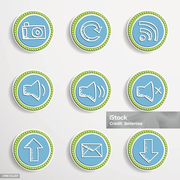 Web Buttons With Drawing Icons向量圖形及更多互聯網圖片 互聯網 信息圖形 全球通訊 Istock