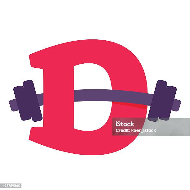 D 편지를 바벨 괴력사에 대한 스톡 벡터 아트 및 기타 이미지 괴력사 교차 훈련법 덤벨 Istock