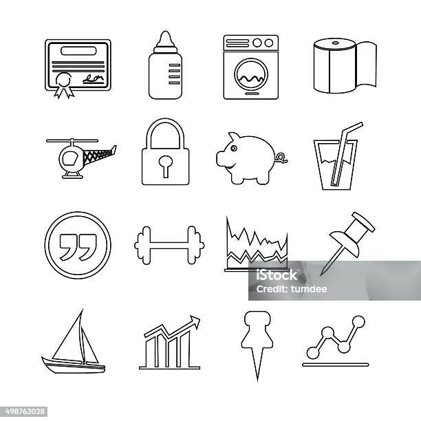 Kumpulan Ikon Web Untuk Situs Web Dan Komunikasi Ilustrasi Stok Unduh
