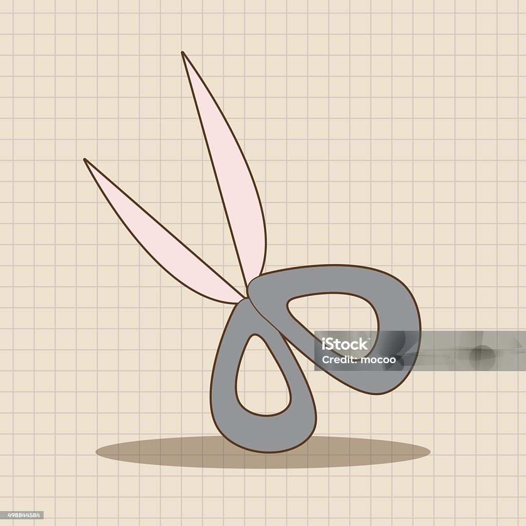 Stationary Scissors Theme Elements Vectoreps Stock Illustration