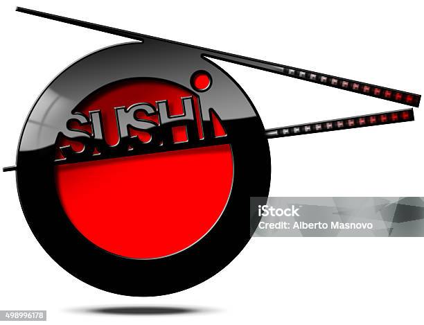 Menu Sushi Spanduk Dengan Sumpit Foto Stok Unduh Gambar Sekarang