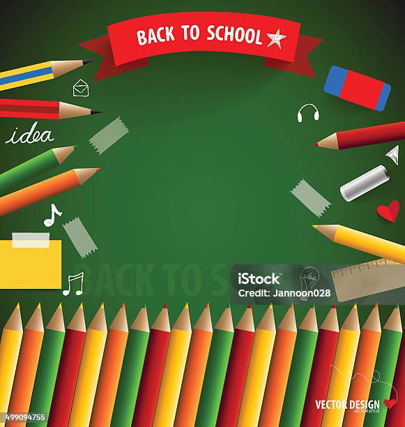 Welcome Back To School 벡터 일러스트레이션 개인 장식품에 대한 스톡 벡터 아트 및 기타 이미지 개인 장식품