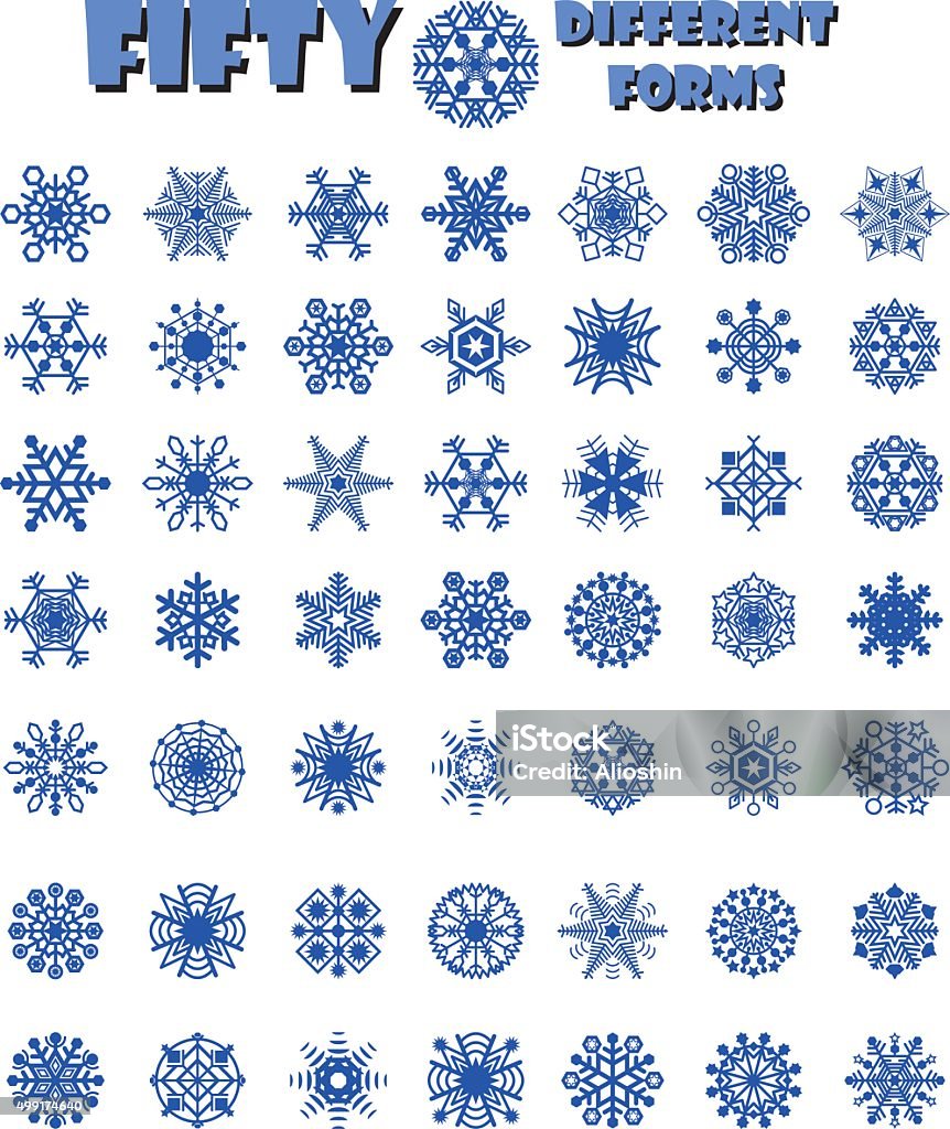 Ilustración de Juego De Cinco Formas Diferentes De Snowflakes y más ... Ilustración de Juego De Cinco Formas Diferentes De Snowflakes y más ...