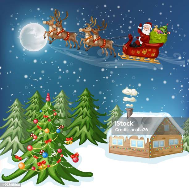 Ilustración De Feliz Navidad Tarjeta Y Más Vectores Libres De Derechos