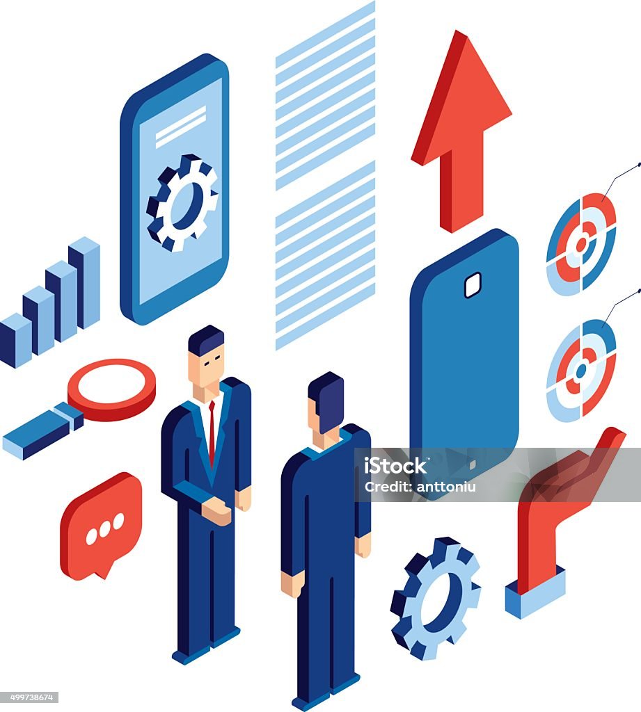 Businessman Isometric People Successful Business Communication ... Businessman Isometric People Successful Business Communication ...
