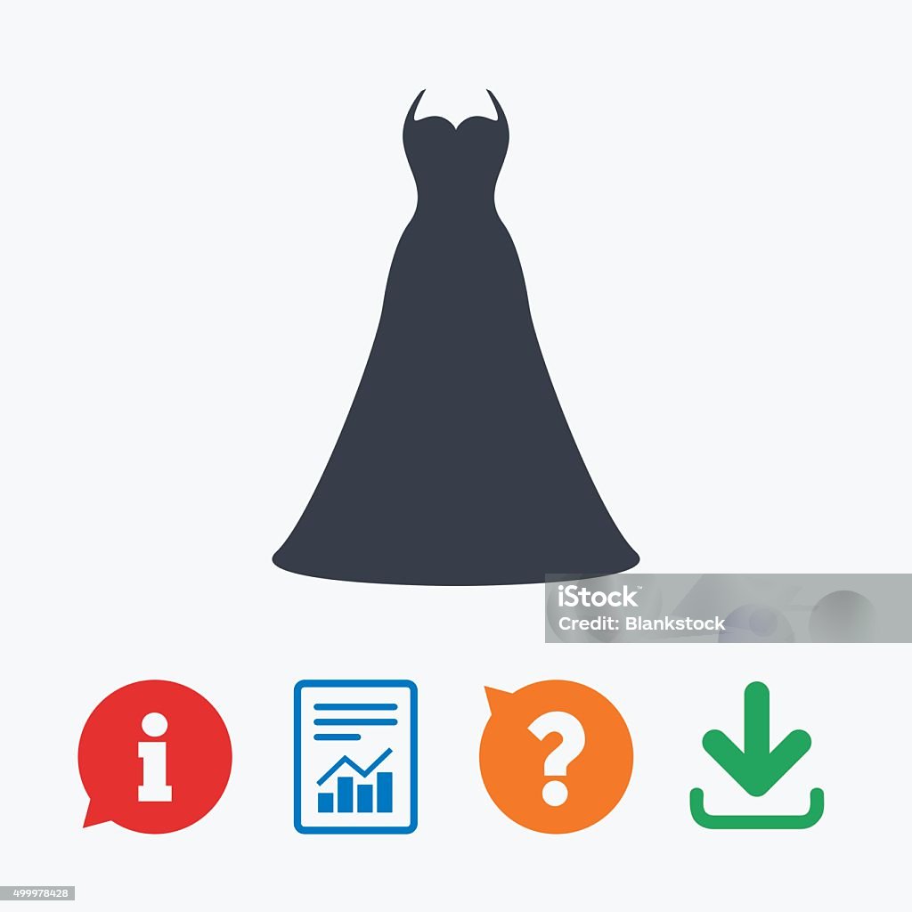Ikon Tanda Gaun Pengantin Simbol Pengantin Yang Elegan Ilustrasi Stok