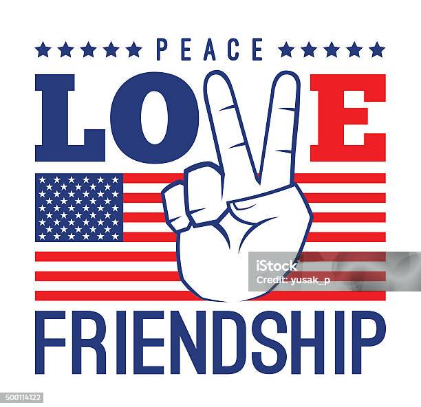 Peace 사랑과 우호성 아메리칸 플래그 2015년에 대한 스톡 벡터 아트 및 기타 이미지 2015년 감정 기 Istock