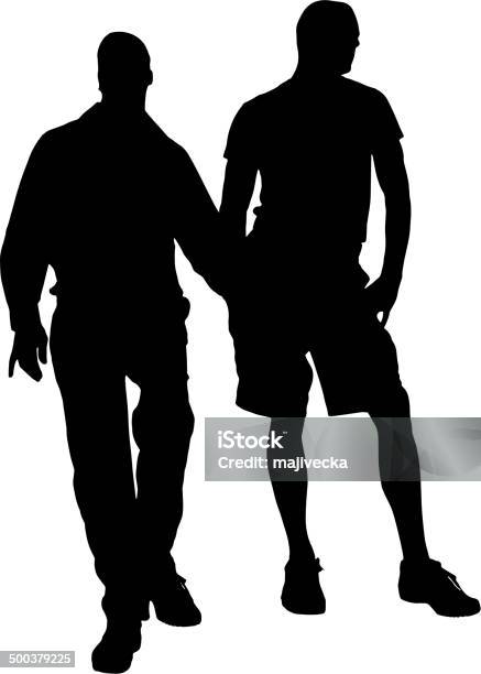 Vector Silhouettes Of Gay Stock Illustration Download Image Now