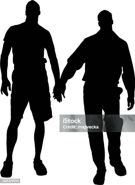 Vector Silhouettes Of Gay Stock Illustration Download Image Now