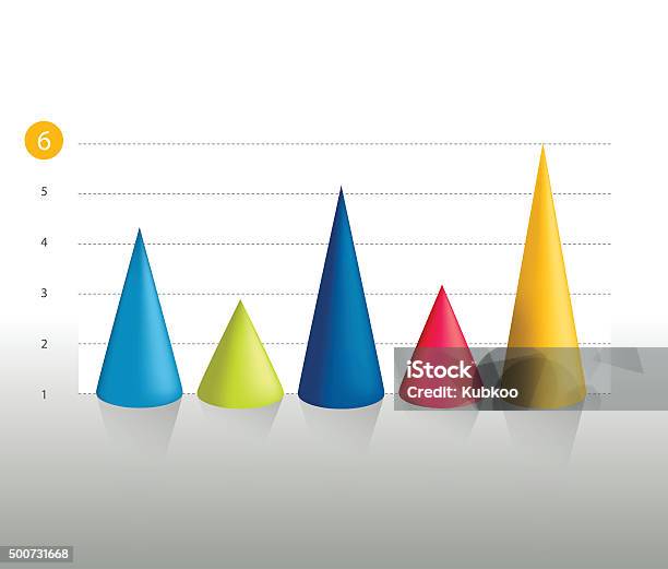 3d Cone Chart Graph Infographic Element向量圖形及更多信息圖形圖片 信息圖形 圓錐 柱圖