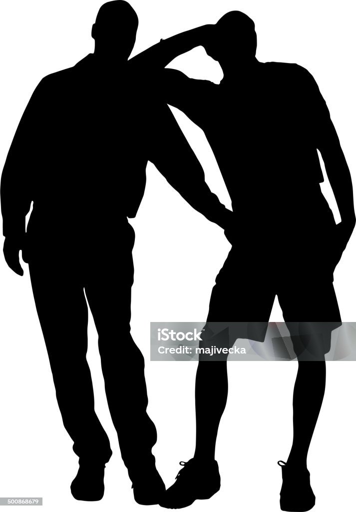 Vector Silhouettes Of Gay Stock Illustration Download Image Now Gay