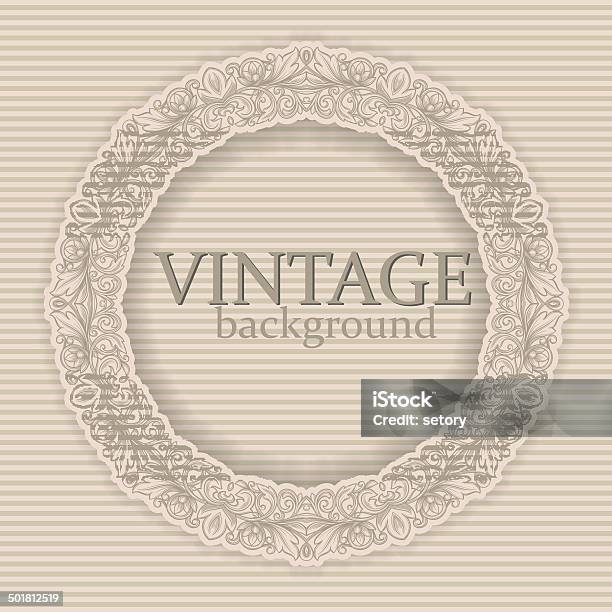 Vector Vintage Border Frame向量圖形及更多剪貼簿圖片 剪貼簿 卡 古董 Istock