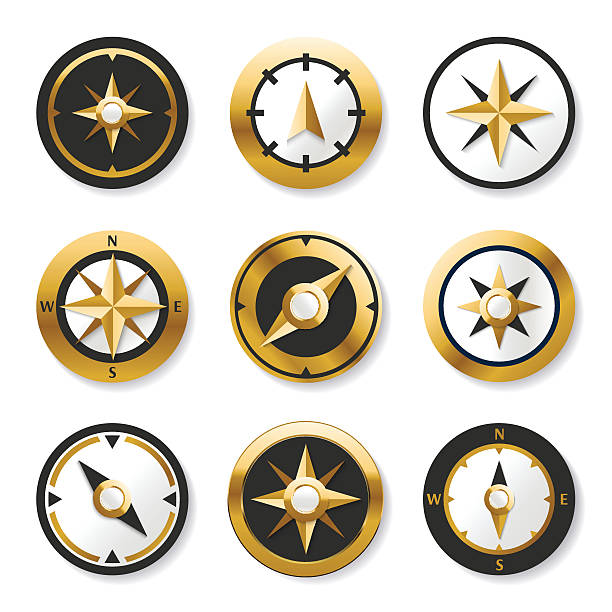 14200 Gold Compass Stock Illustrations Royalty Free Vector Graphics And Clip Art Istock