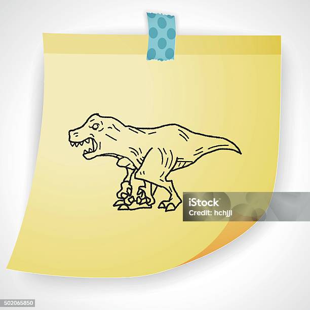 Tyrannosaurus 다이노소어 낙서 공룡에 대한 스톡 벡터 아트 및 기타 이미지 공룡 귀여운 그리기 Istock