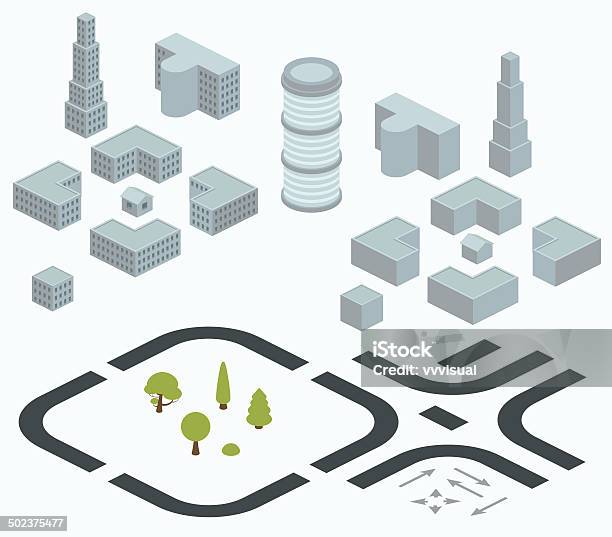 Isometric Map Toolkit Downtown向量圖形及更多信息圖形圖片 信息圖形 健身運動 商店 Istock