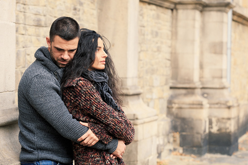 Young Couple In Sad Embrace Stock Photo - Download Image Now - Couple ... Young Couple In Sad Embrace Stock Photo - Download Image Now - Couple ...