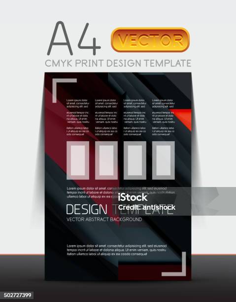 Abstract Flyer Brochure Design Template向量圖形及更多傳單圖片 傳單 出版物 印刷四分色模式