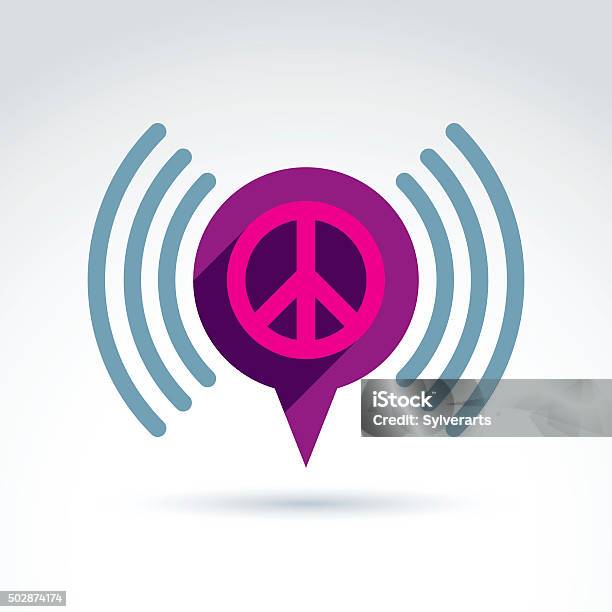 Peace Icon을 말풍선을 및 팟캐스팅 팻말 벡터 2015년에 대한 스톡 벡터 아트 및 기타 이미지 2015년 개념