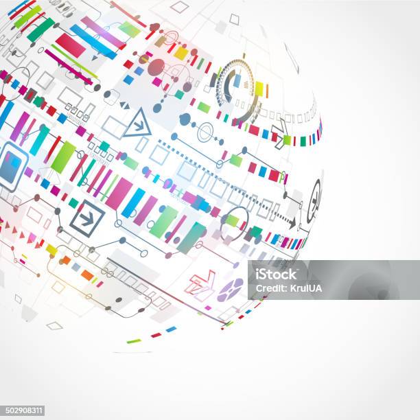 Abstract Technological Background向量圖形及更多互聯網圖片 互聯網 企業 全球通訊 Istock