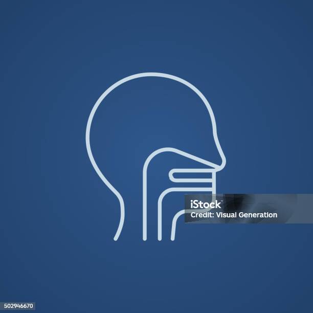 Kepala Manusia Dengan Telinga Hidung Ikon Garis Sistem Tenggorokan ... Kepala Manusia Dengan Telinga Hidung Ikon Garis Sistem Tenggorokan ...