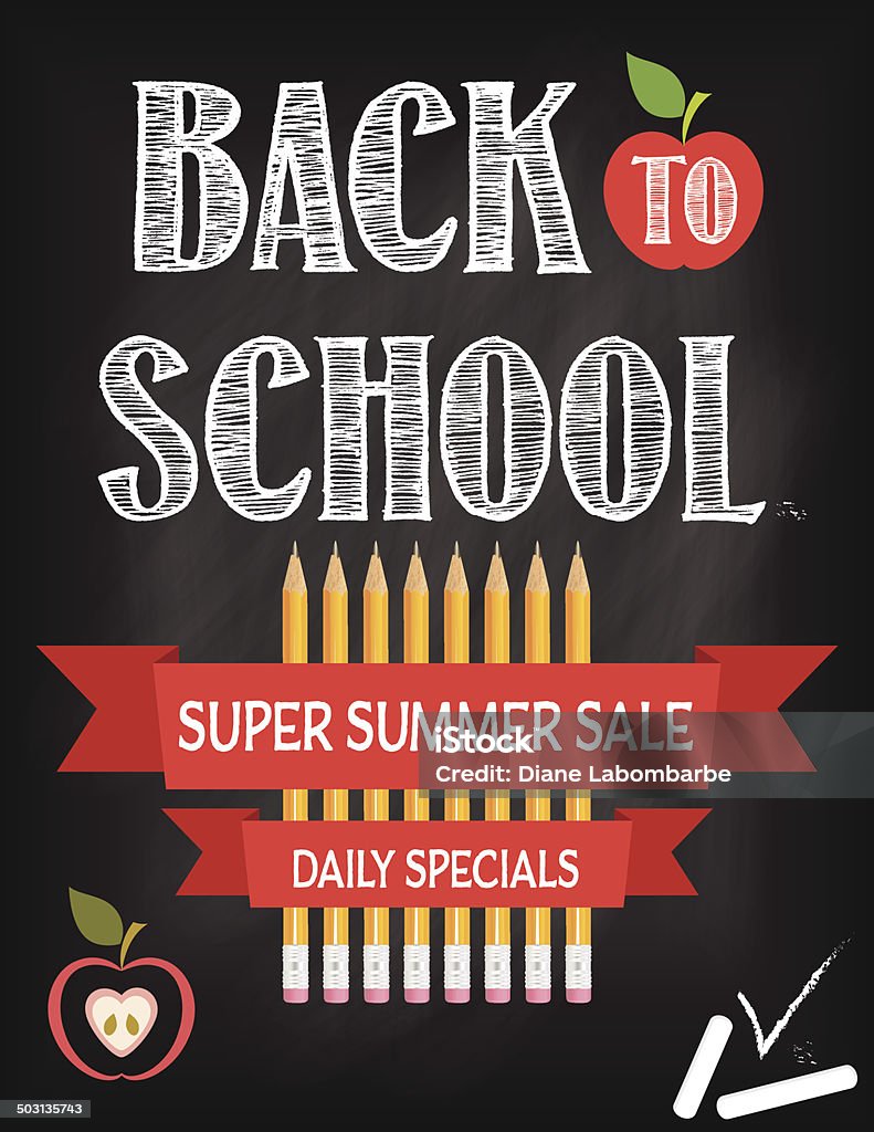 Back To School 가을맞이 판매 Blackboard 컴퓨터 글자에 대한 스톡 벡터 아트 및 기타 이미지 컴퓨터 글자